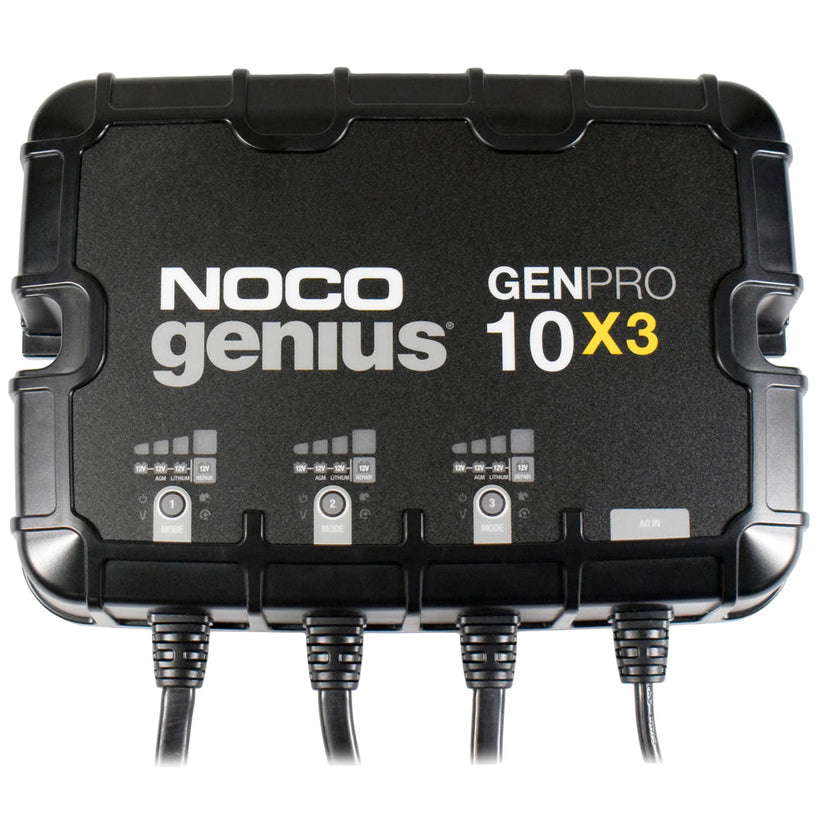 NOCO Genius 3 Bank Charger – The Bass Tank